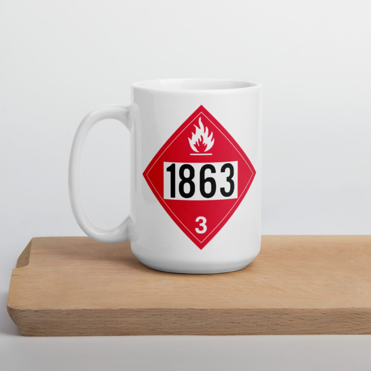 Flammable Placard Mug - White - POL Supply Co